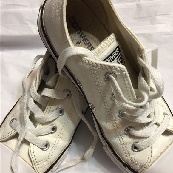 Converse | Shoes | Leather Converse Tennis Shoes | Poshmark